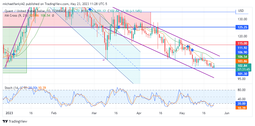 Quant Price Forecast: QNTUSD Signals Reversal as It Tests $101.30 Level